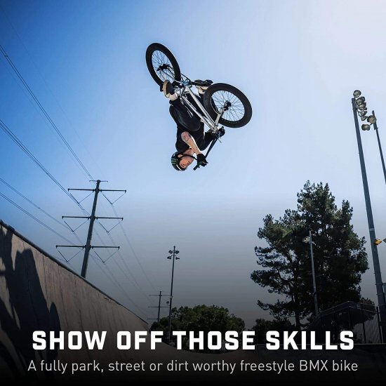 Mongoose Legion L500 Freestyle BMX Bike Line for Beginner-Level to Advanced Riders, Steel Frame ...